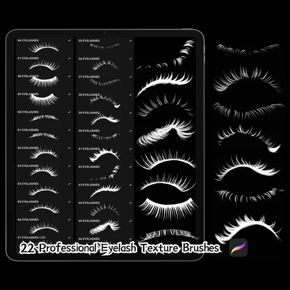 Procreate Face Stamp Brushes, 500+ Facial Features, Realistic, Charact